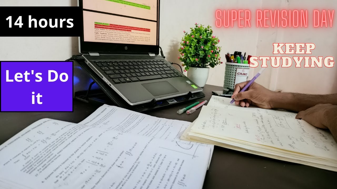 🔴 14 Hours Study with me | Super Revision day | rainy sound ⛈️⛈️in ...