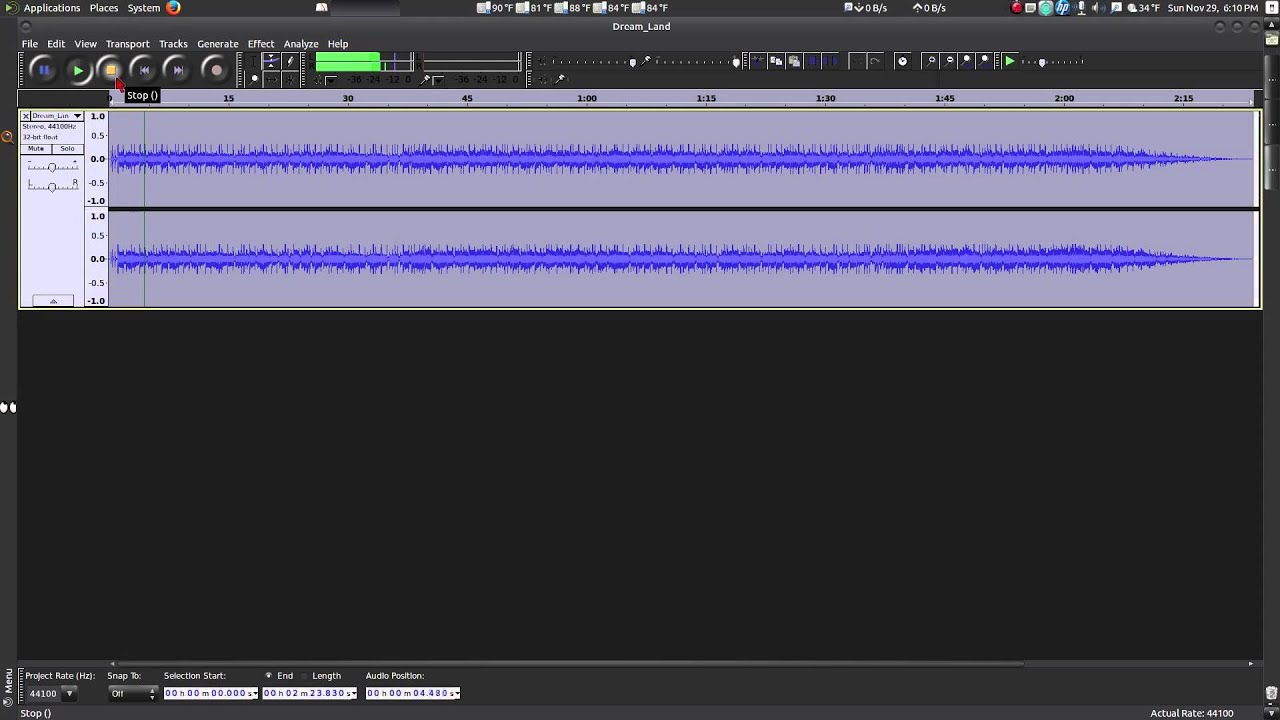 Audacity - Increase And Decrease The Volume Of Audio - YouTube