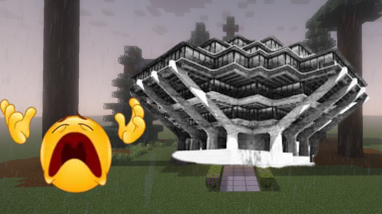 Brutalist Architecture in Minecraft - YouTube