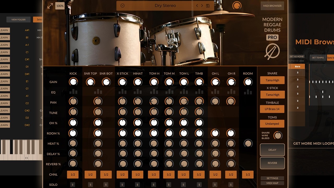 MODERN REGGAE DRUMS VST Sound Examples played live - YouTube