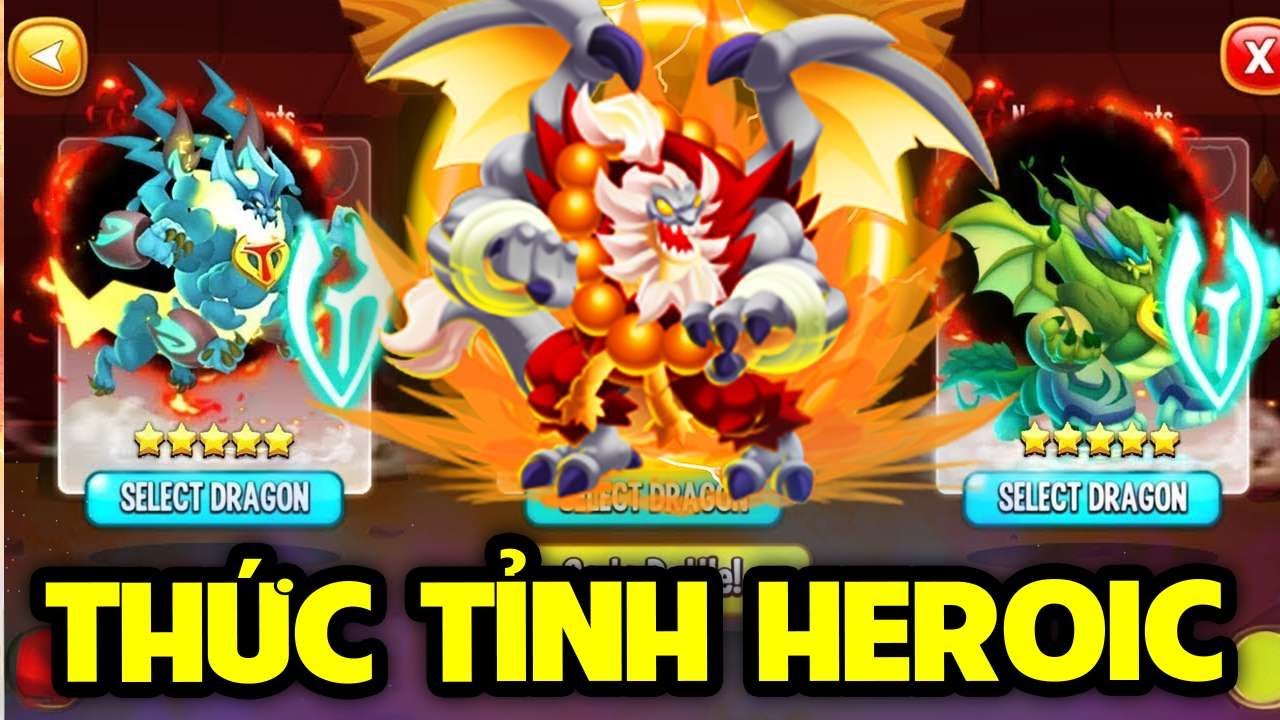 Dragon City Tập 54 | THỨC TỈNH HEROIC QUỶ VƯƠNG HIGH FIGHTER TRONG GAME ...