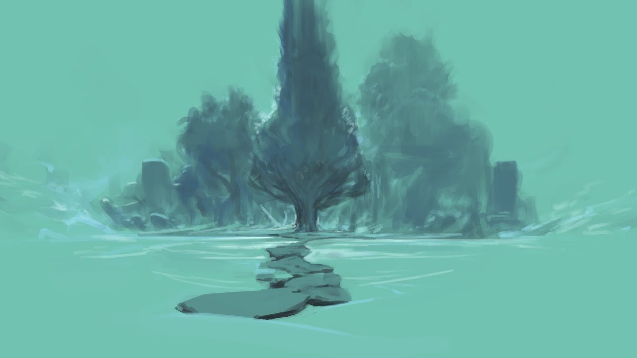Sketching a Surreal Environment - YouTube
