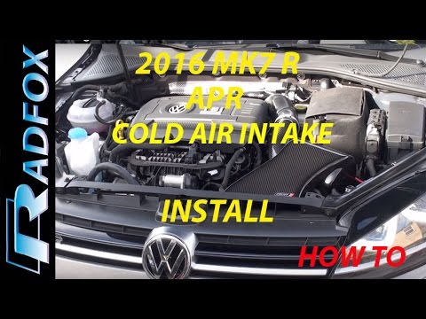 2016 Golf R APR CAI Cold Air Intake Install - YouTube