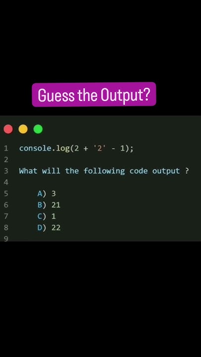 Guess The Output Comment Me Programming Javascript Html Css Html5 Coding 