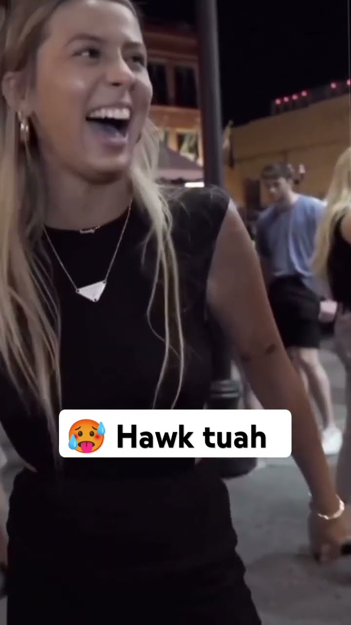 I bet she driving all man's crazy right now with the Hawk tuah # ...