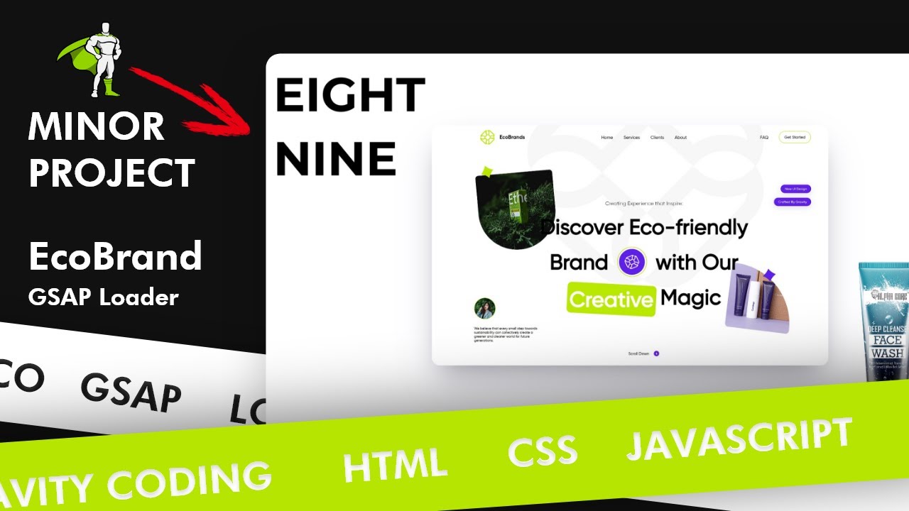 🔥 Ecobrand Gsap Loader New Minor Project Html Css And Javascript 8680