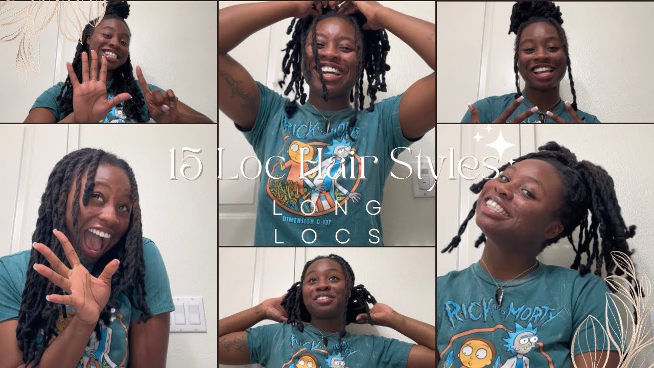15 Loc Styles (long + medium locs) - YouTube