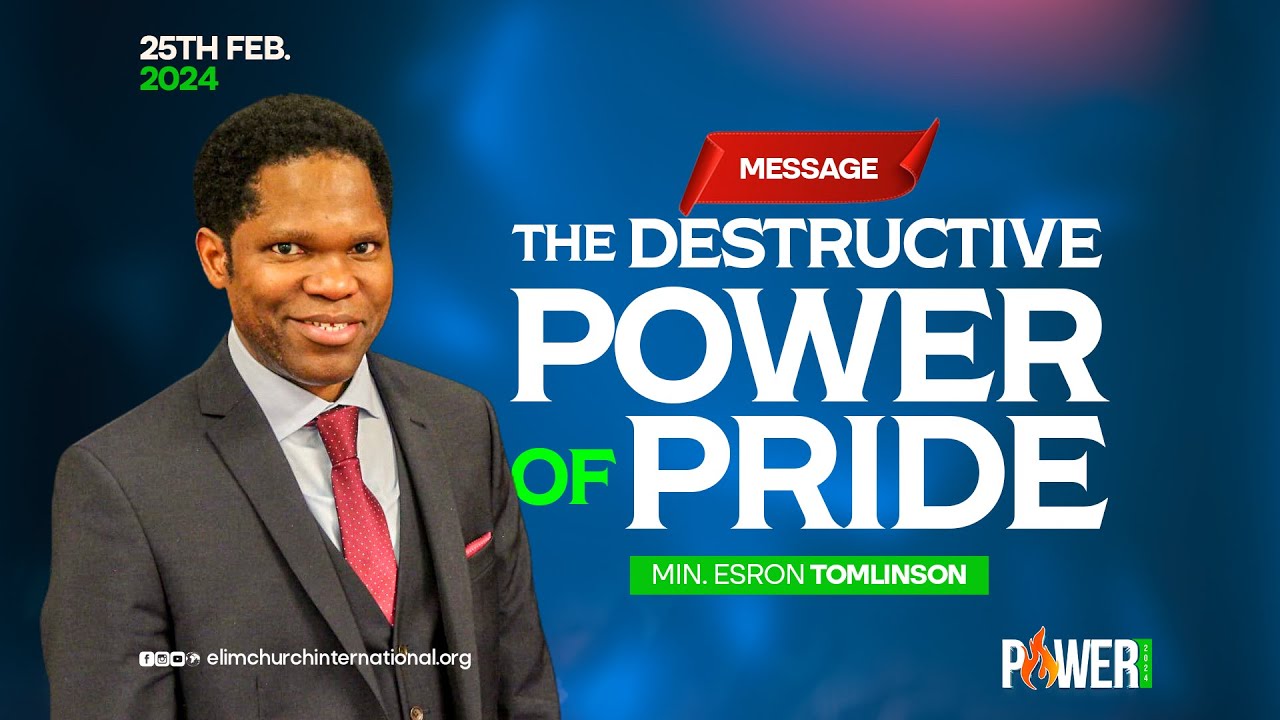 The Destructive Power of Pride || Min. Esron Tomlinson - YouTube