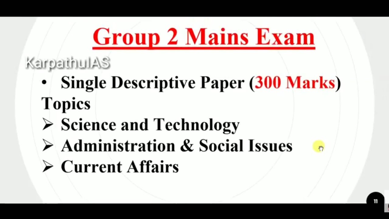 Group 2 MAIN's Exam Full Details - YouTube