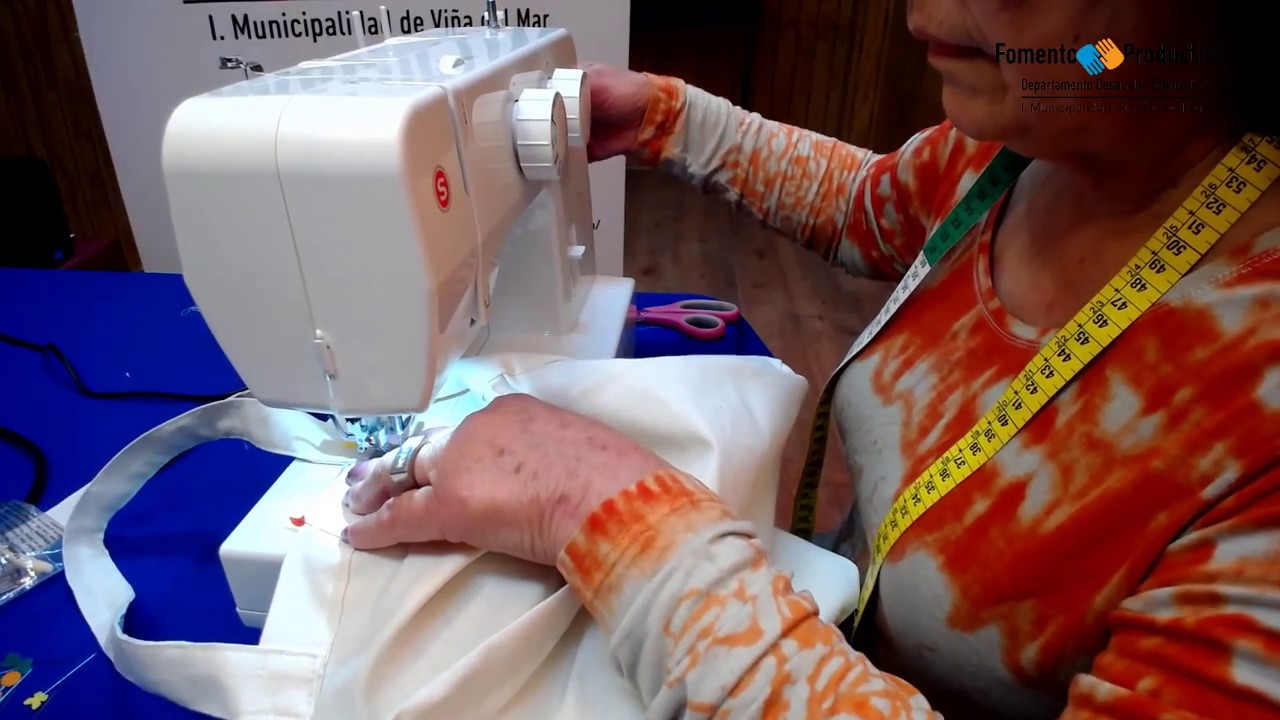 Primer uso de máquina: Confección de bolsa para el pan, por Cira ...