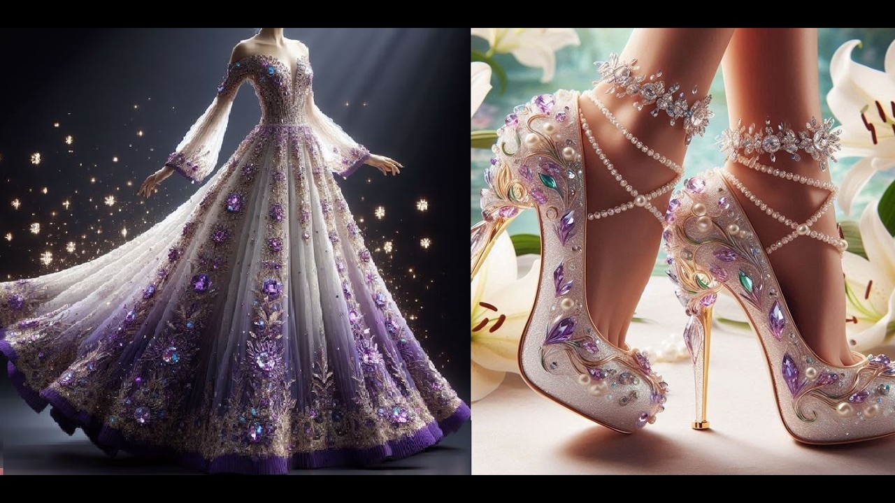 Choose your Birthday Month Beautiful Gown and Heel | Princess Dress ...
