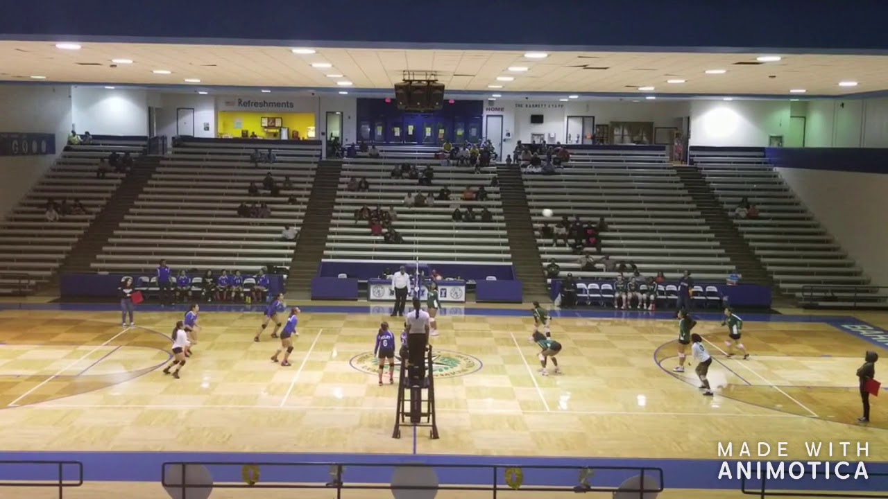 Austin Mustangs vs Milby varsity volleyball team - YouTube