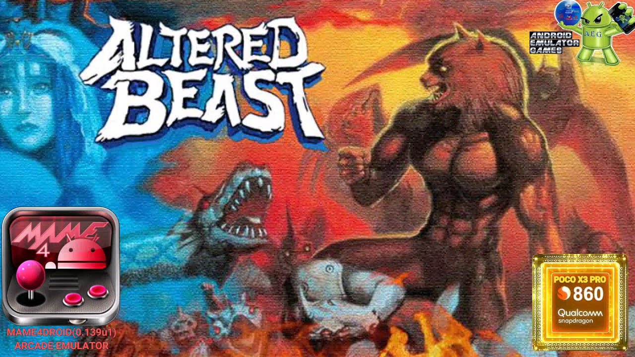 Altered beast Gameplay MAME4DROID 0.139u1 ( Arcade Emulator ) - YouTube