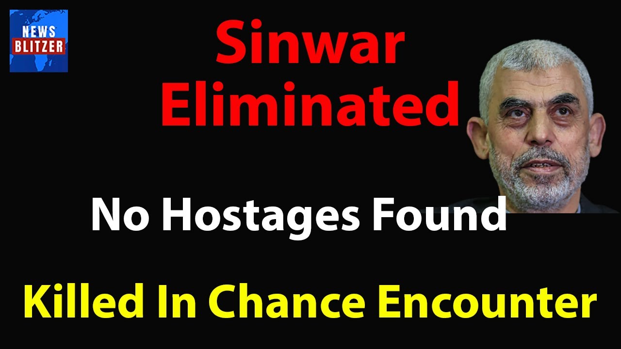 Yayah Sinwar Dead | Killed In Chance Encounter Leading To Death - YouTube