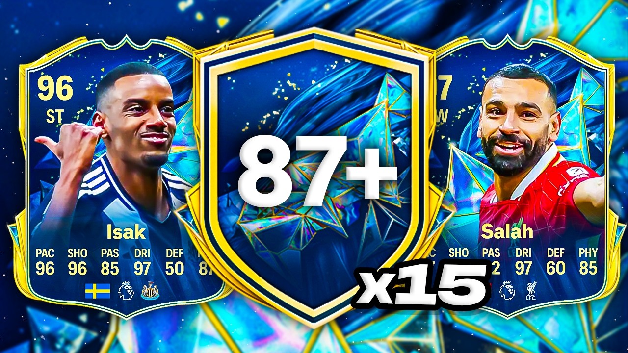 87+ x15 PREMIER LEAGUE TOTS PACKS! 😨 FC 25 Ultimate Team - YouTube