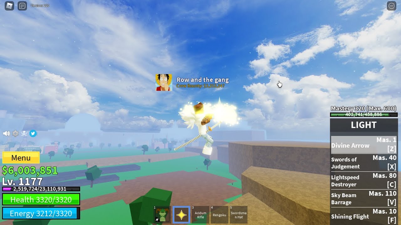 Blox fruits Light awaken all moves - YouTube