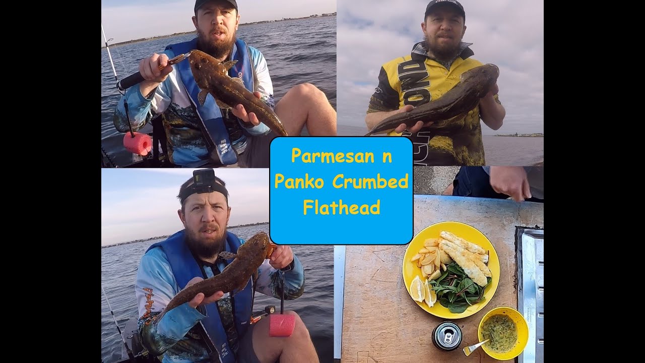 Panko and Parmesan Crumbed Flathead Catch and Cook - YouTube