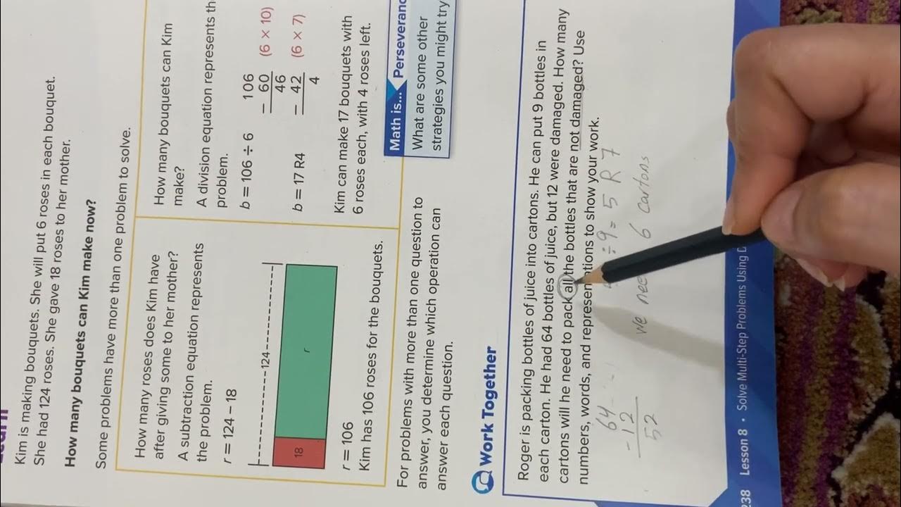 Reveal Math Grade 4 Unit 7-8 - YouTube