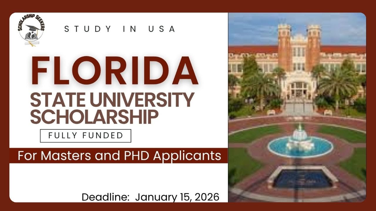 Florida State University 2026 Fully Funded Scholarship | Apply Before ...
