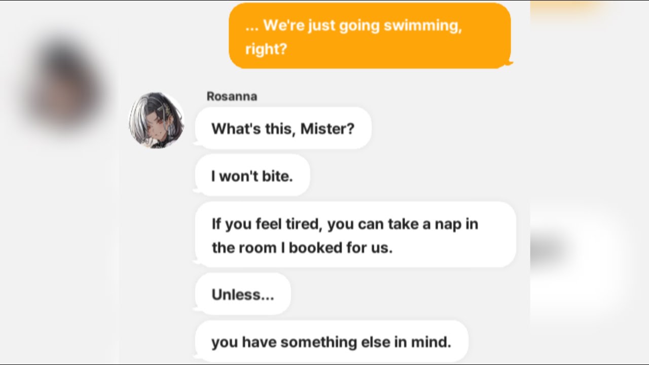 We're just going swimming, right ? - Rosanna Summer Chat - YouTube