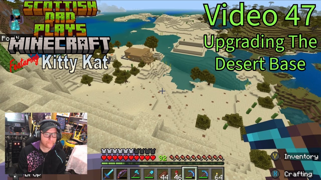 Scottish Dad Plays Minecraft Video 47- Upgrading The Desert Base #minecraft #tradinghall #desert ...