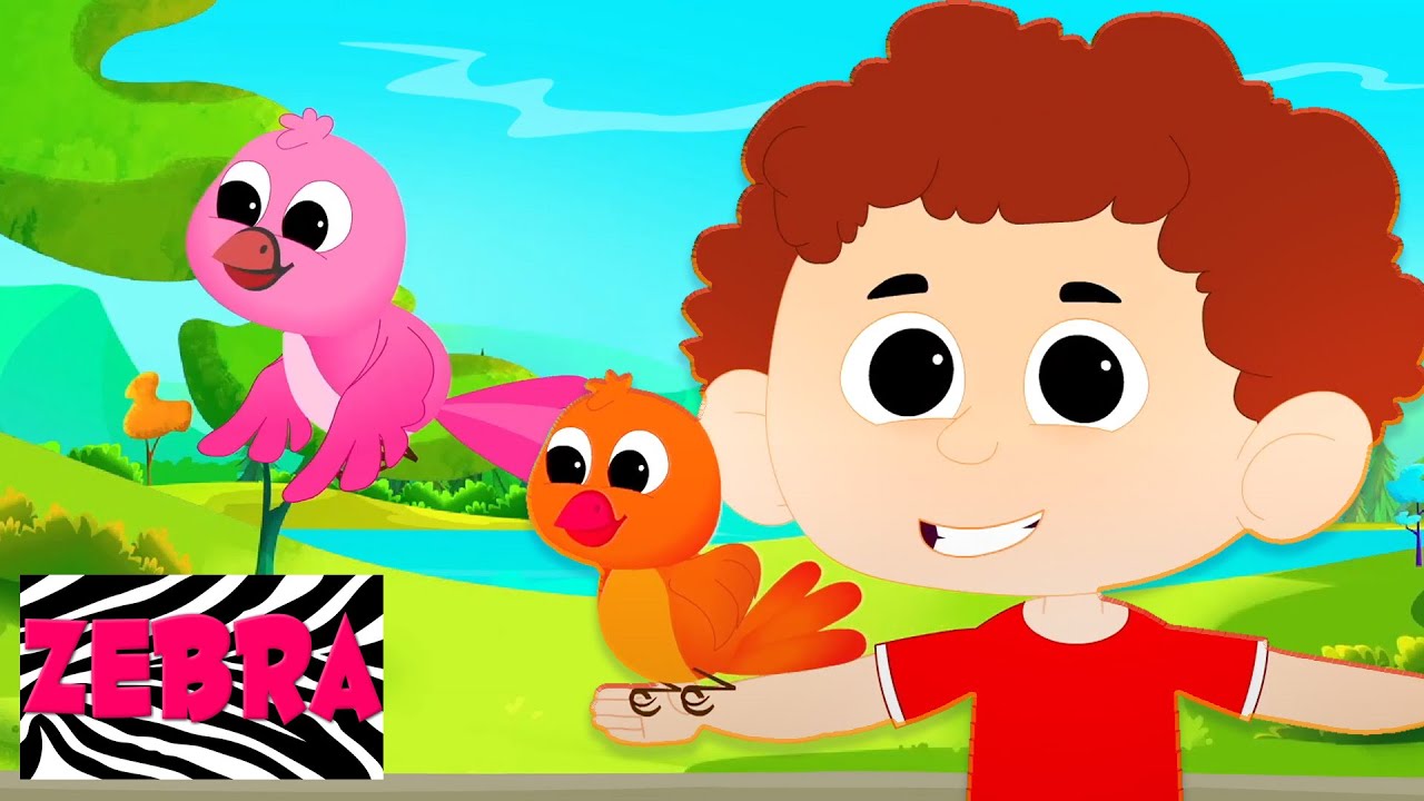 Two Little Dicky Bird | Zebra Nursery Rhymes and Kids Songs - YouTube