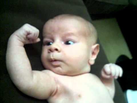 liam flexing his muscles - YouTube