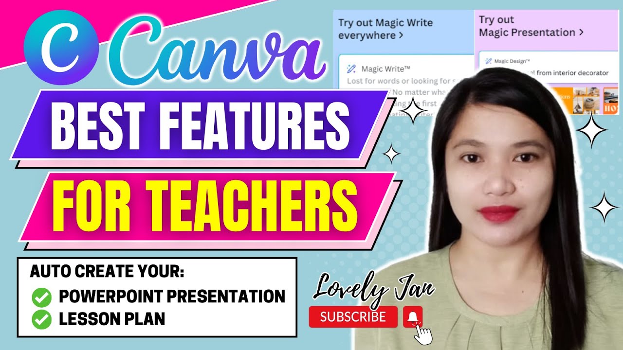 CANVA BEST FEATURES FOR TEACHERS: Magic Presentation and Magic Write - YouTube