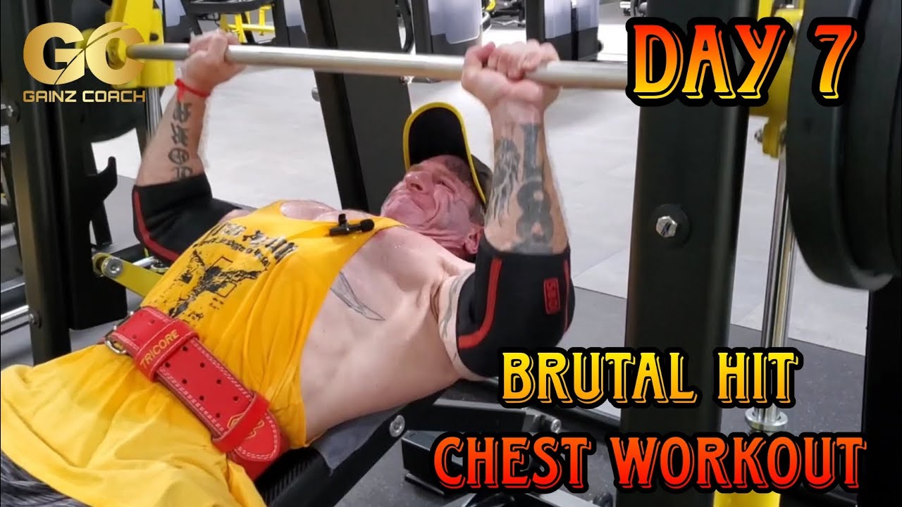 Low Volume High Intensity Training For MASS GAINS - Day #7 - Chest ...