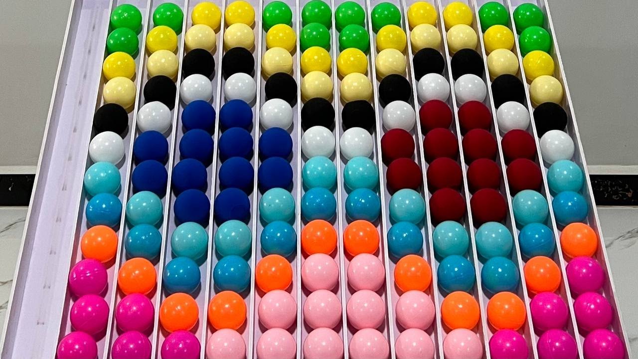 Amazing game sorting pattern ball into correct order - YouTube