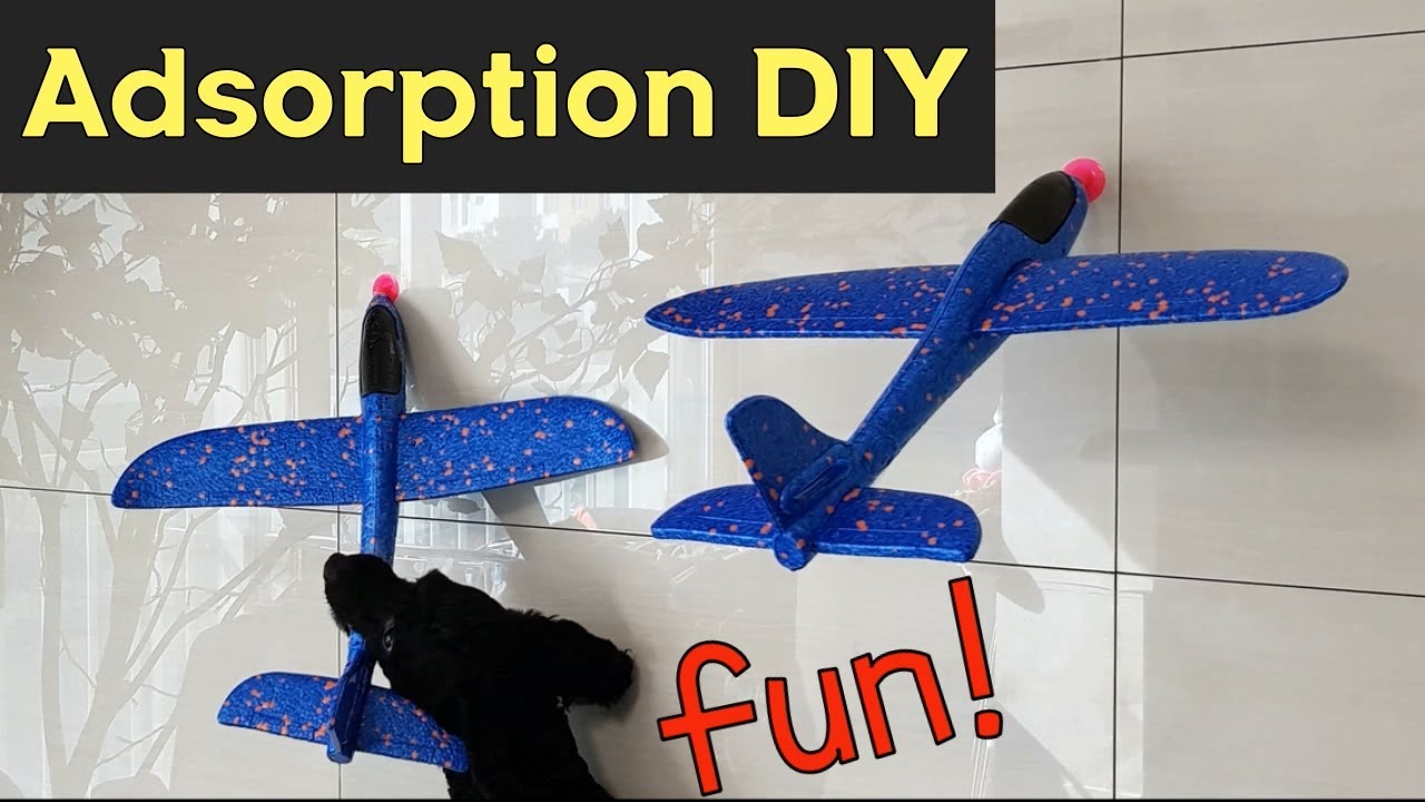 How to make an adsorption indoor glider : Easy and fun styrofoam plane ...