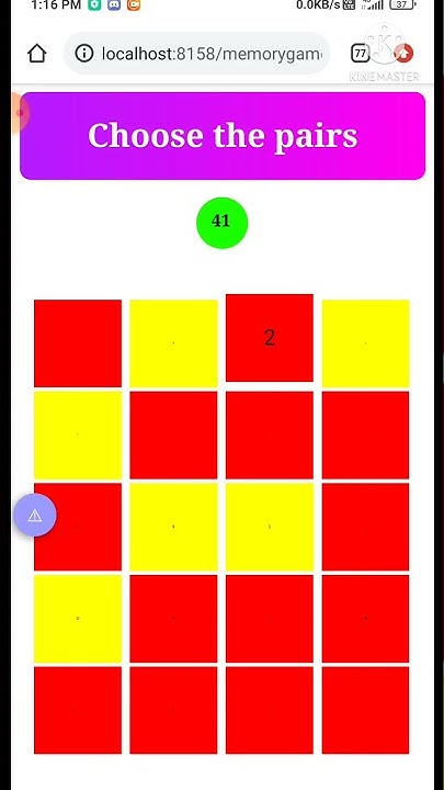 I created simple memory game | Code on | JS #education #shorts #coding ...