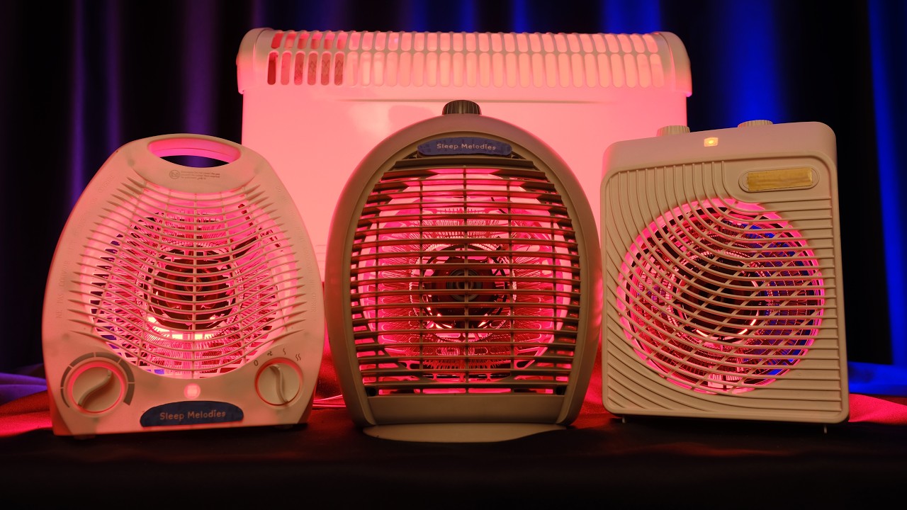 😴 4 DIFFERENT & SOFT Fan Heater Sounds for Fast Sleep, Tinnitus Relief ...