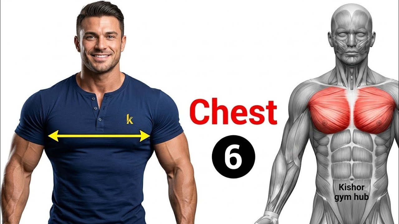 🔥 6 Chest Workouts at Gym | Build a Bigger & Stronger Chest 💪 - YouTube