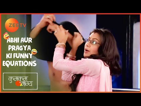 Pragya ने खींची Abhi की T-Shirt | Abhi aur Pragya ki Funny Equations | Kumkum Bhagya | Zee TV