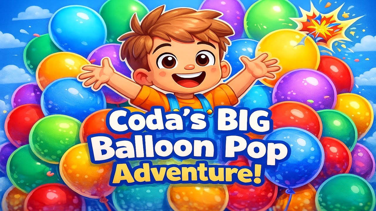 Coda's Big Balloon Pop Adventure! Educational Videos for Kids - YouTube