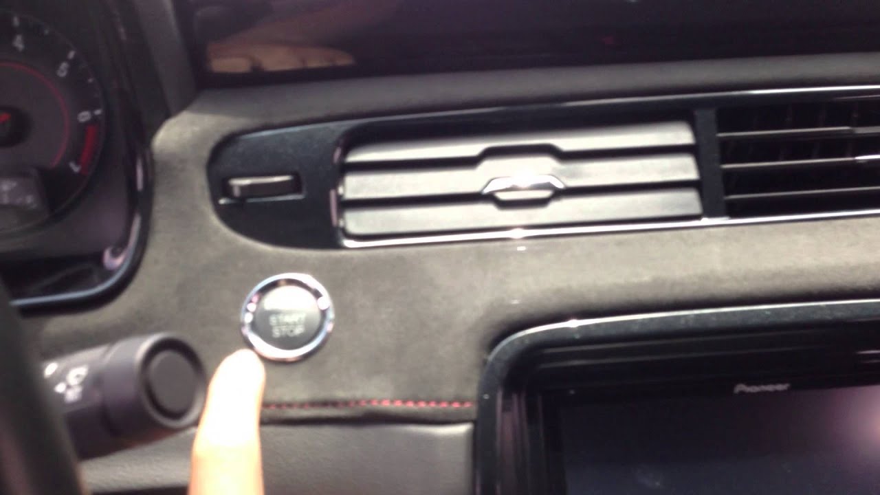 Chevy Camaro Push Start - YouTube
