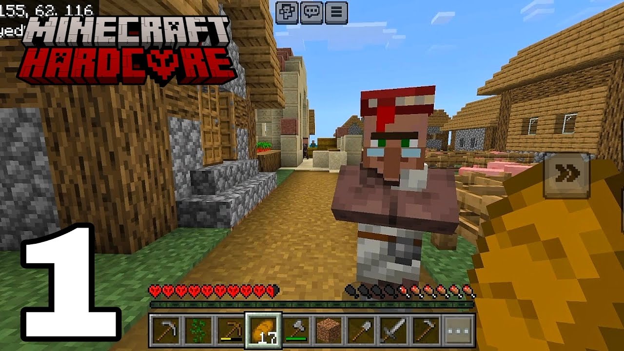 Beating Minecraft Hardcore #1 - YouTube