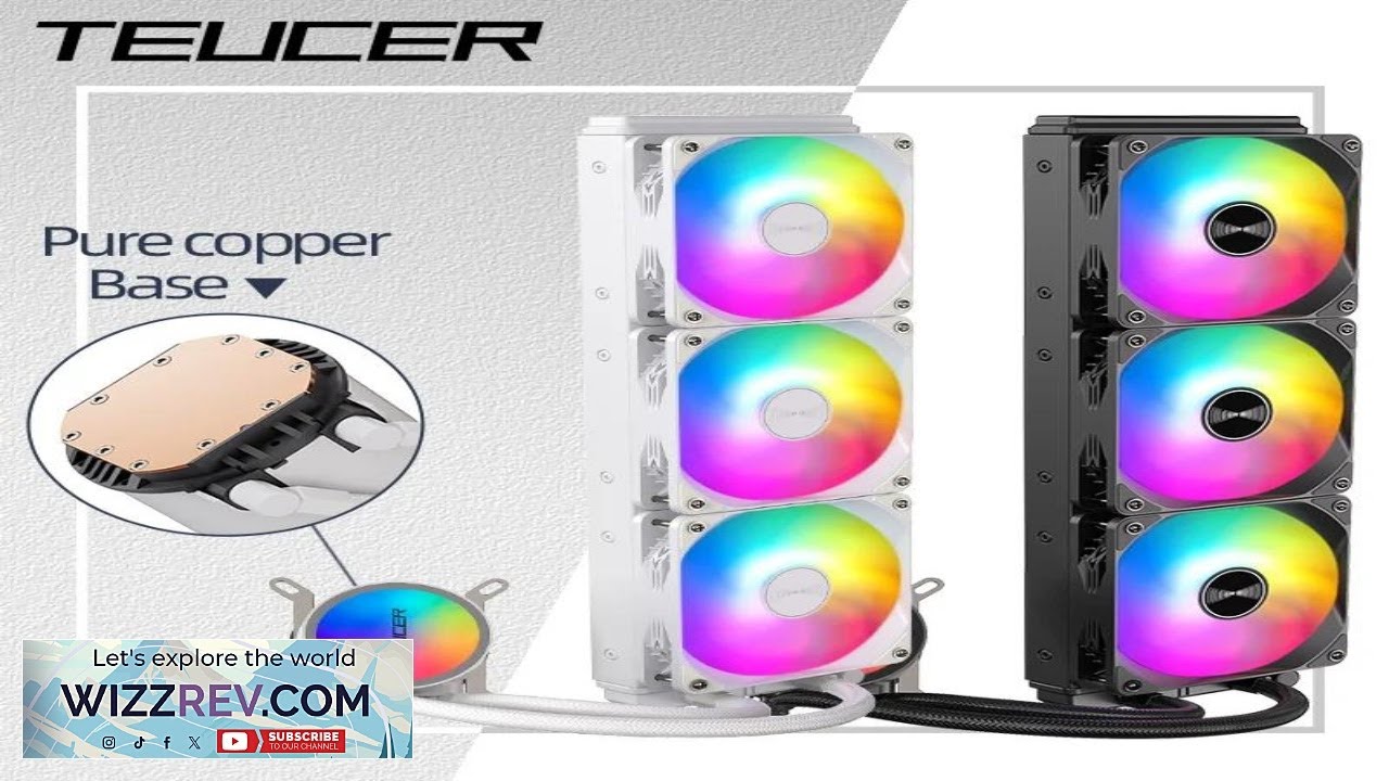 Teucer 120/240/360mm CPU Water Cooler Efficient Liquid Cooling Heatsink ...