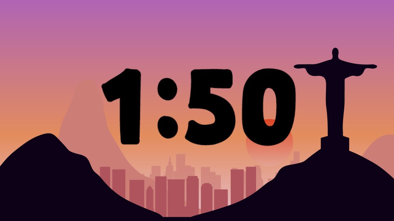 1 Minute 50 Second Countdown Timer with Soundeffect - YouTube