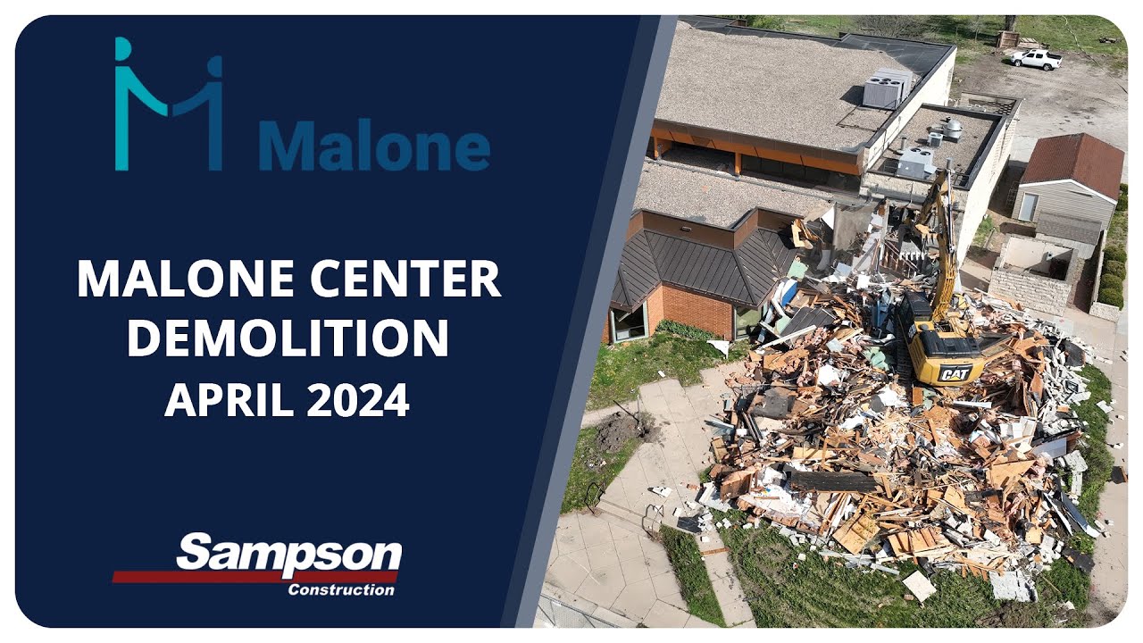 Malone Center Demolition | April 2024 - YouTube