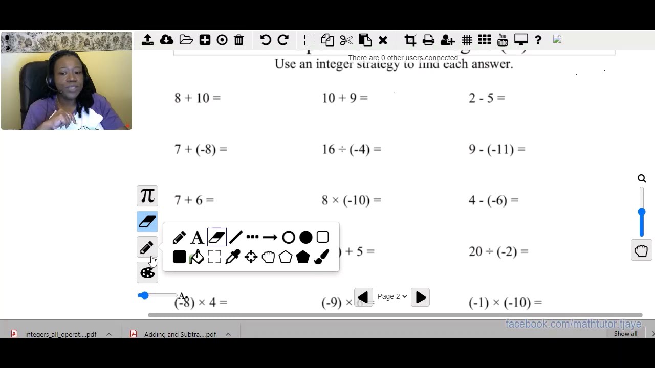 Four Operations with Integers - YouTube
