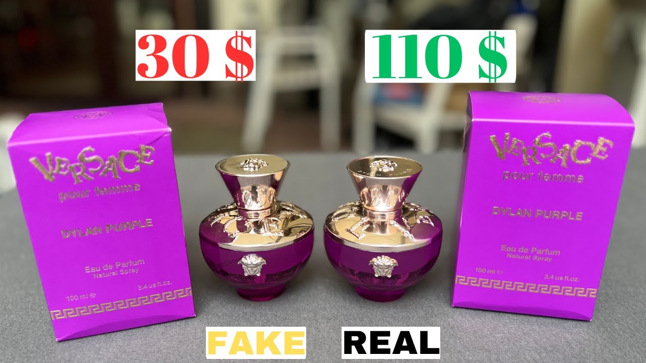 Fake vs Real Versace Dylan Purple Pour Femme Perfume - YouTube