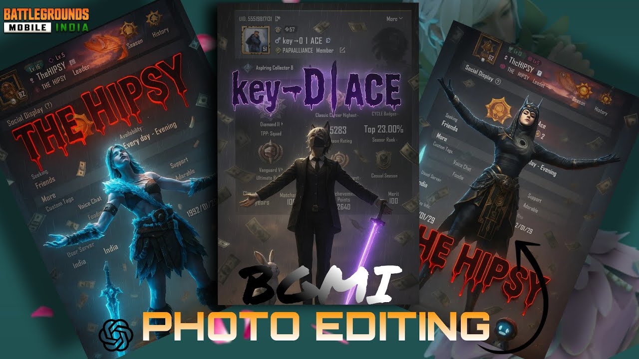TRENDING BGMI PROFILE PHOTO EDITINGCHATGPT INSTAGRAM TRENDING BGMI ...