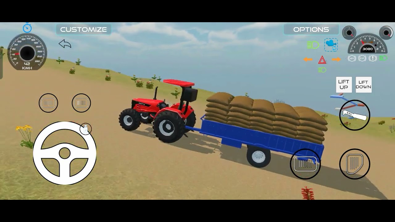 Jhota tractor game play||best tractor game video #gaming - YouTube