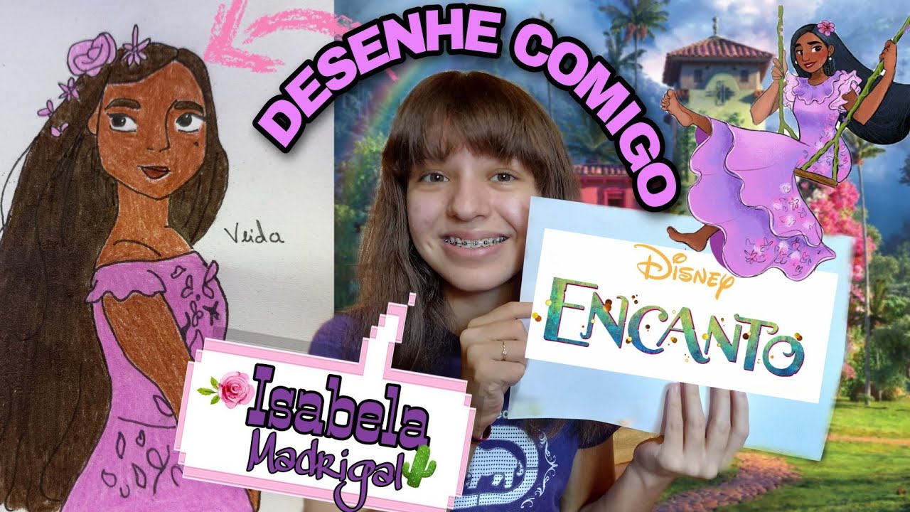 COMO DESENHAR ISABELA MADRIGAL 🌸 ENCANTO DISNEY - HOW TRO DRAW ISABELA ...