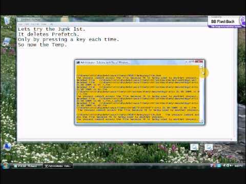 How to delete windows junk files (batch file)with a batch file included ...