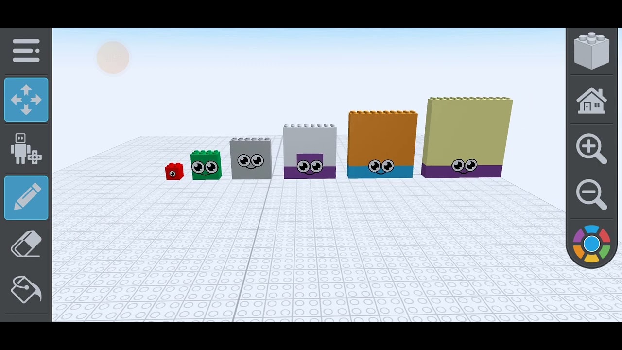 draw bricks number blocks 1 to 36 - YouTube