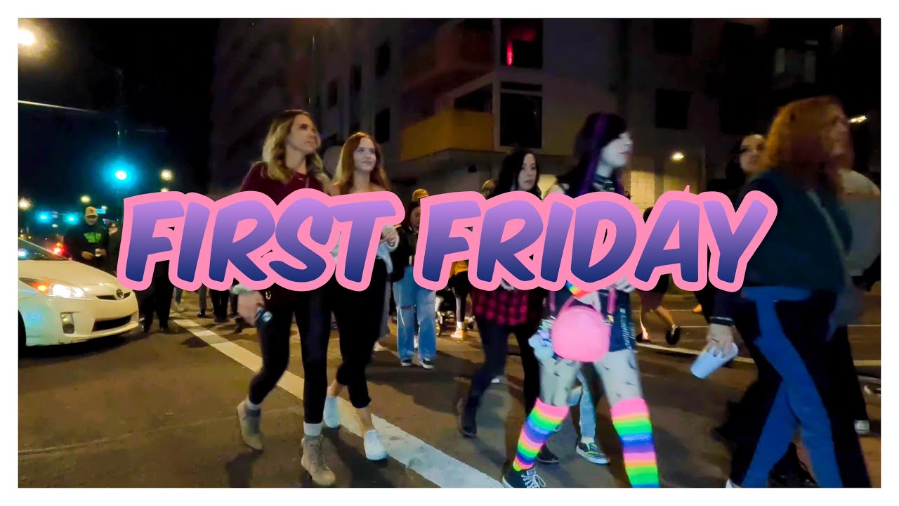 First Friday - December - Weekend Bike Ride - Downtown Phoenix - YouTube