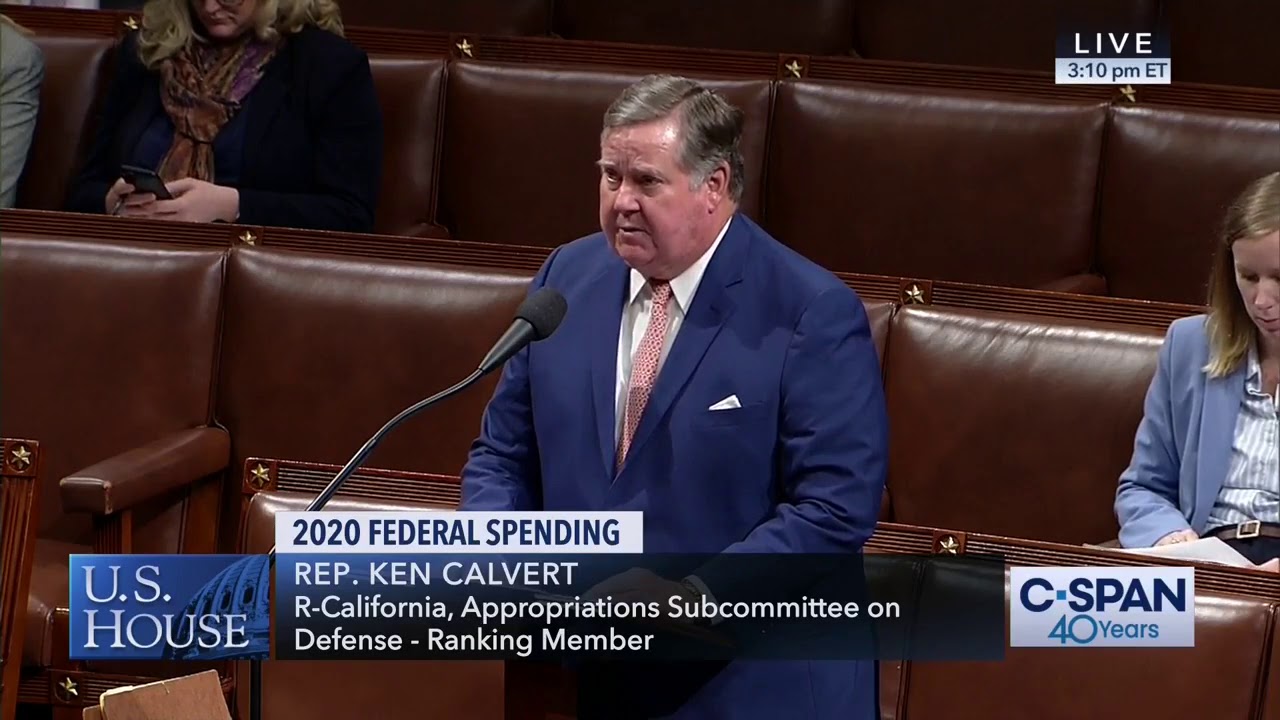 Rep. Calvert Statement on Appropriations Bill Package - YouTube